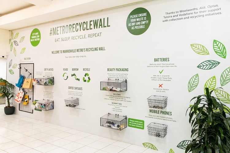 Marrickville Metro launches 'one-stop-drop' recycling wall - Shopping ...